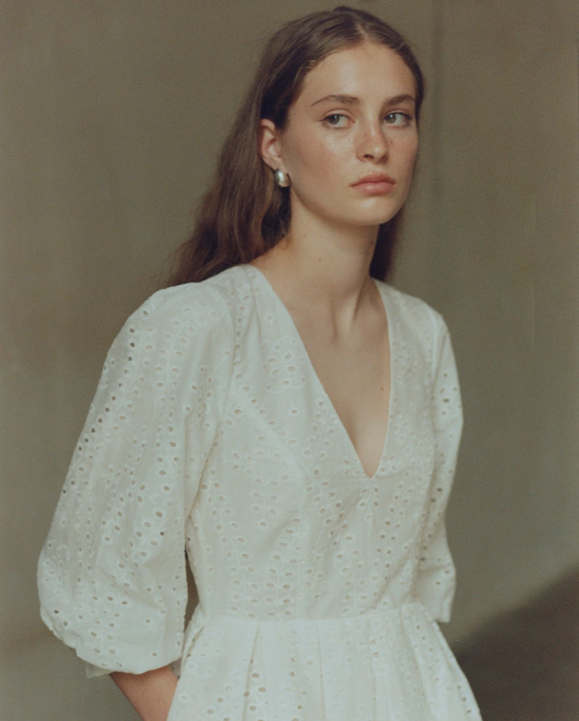 Біла сукня "Бебідолл" | NOVITSKA